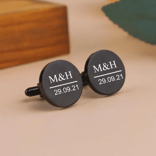 Abotoaduras em aço Inox personalizadas diversas cores - Pontes Ties